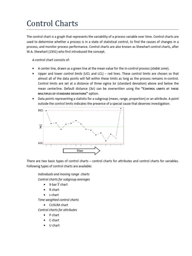 analysis_quality_control_charts | PDF | Standard Deviation | Estimator