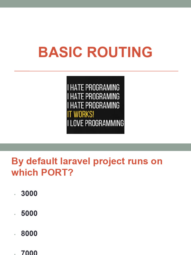 Basic Routing 1 Pdf Parameter Computer Programming Method 5765