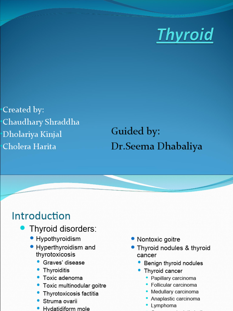 Thyroid | PDF | Thyroid | Hypothyroidism
