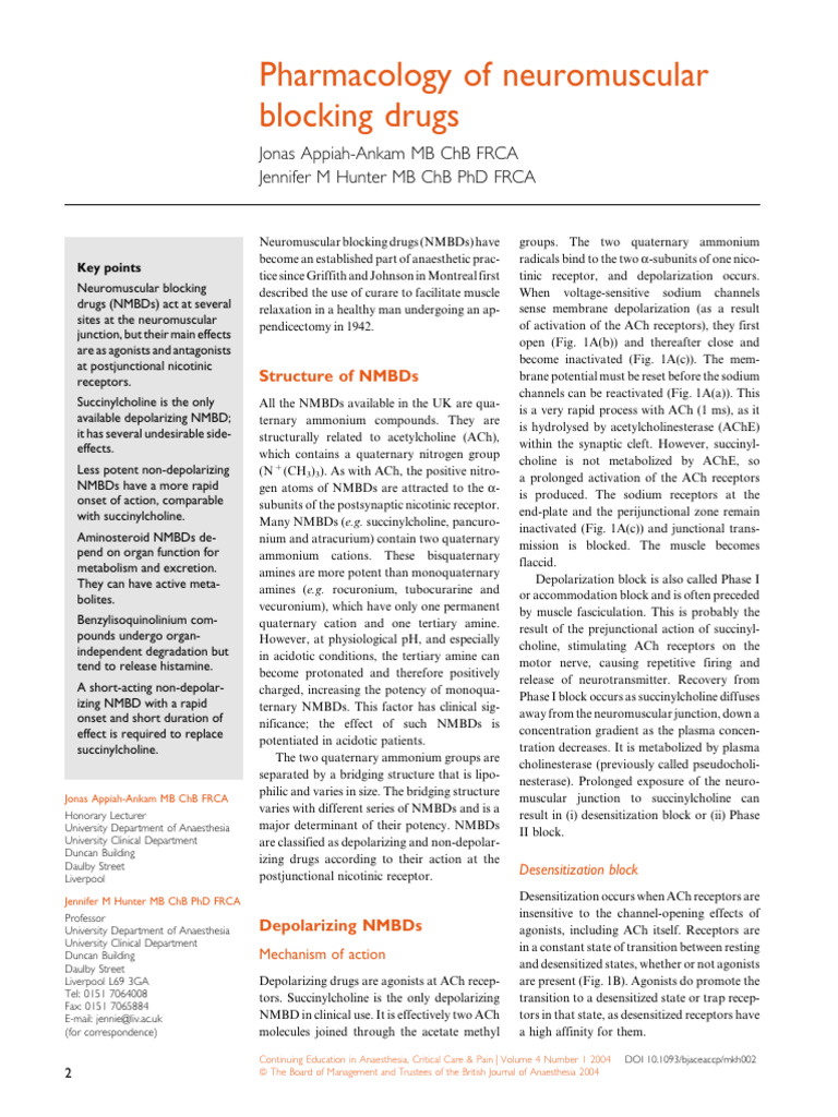 1 s2.0 S147226151730002X Main 2 | PDF | Acetylcholine | Drugs