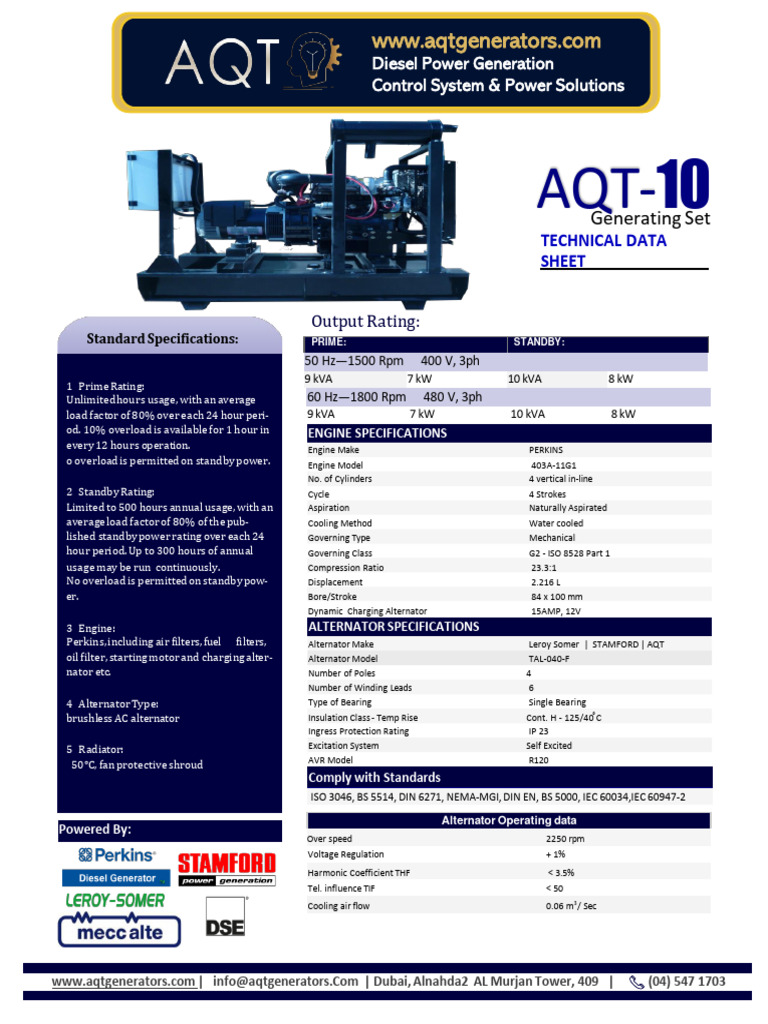 AQT 10 Edit | Download Free PDF | Engines | Electric Power