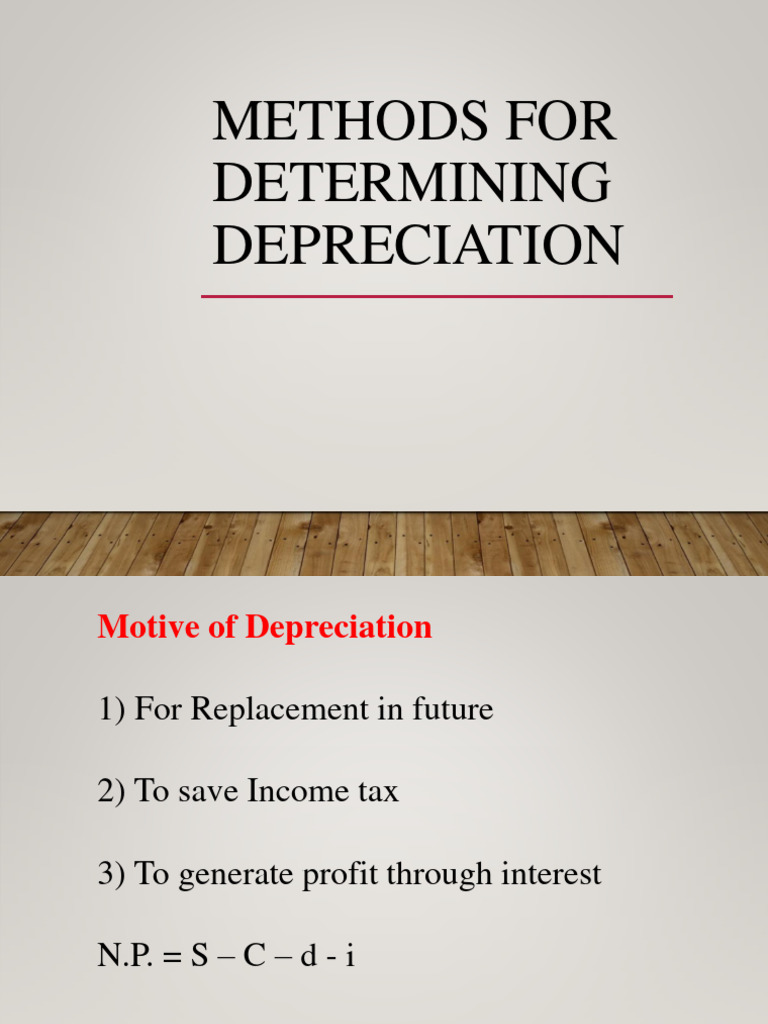 Depreciation Calculation Methods Explained | PDF | Depreciation ...