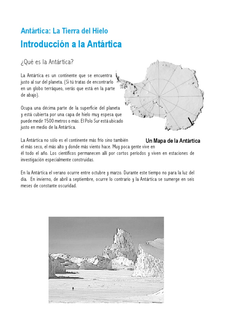 Descubriendo la Antártica: Fauna y Clima | PDF | Antártida | Información