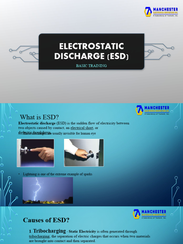 ESD Basics: Causes, Effects, and Prevention | PDF | Electrostatic Discharge | Electricity