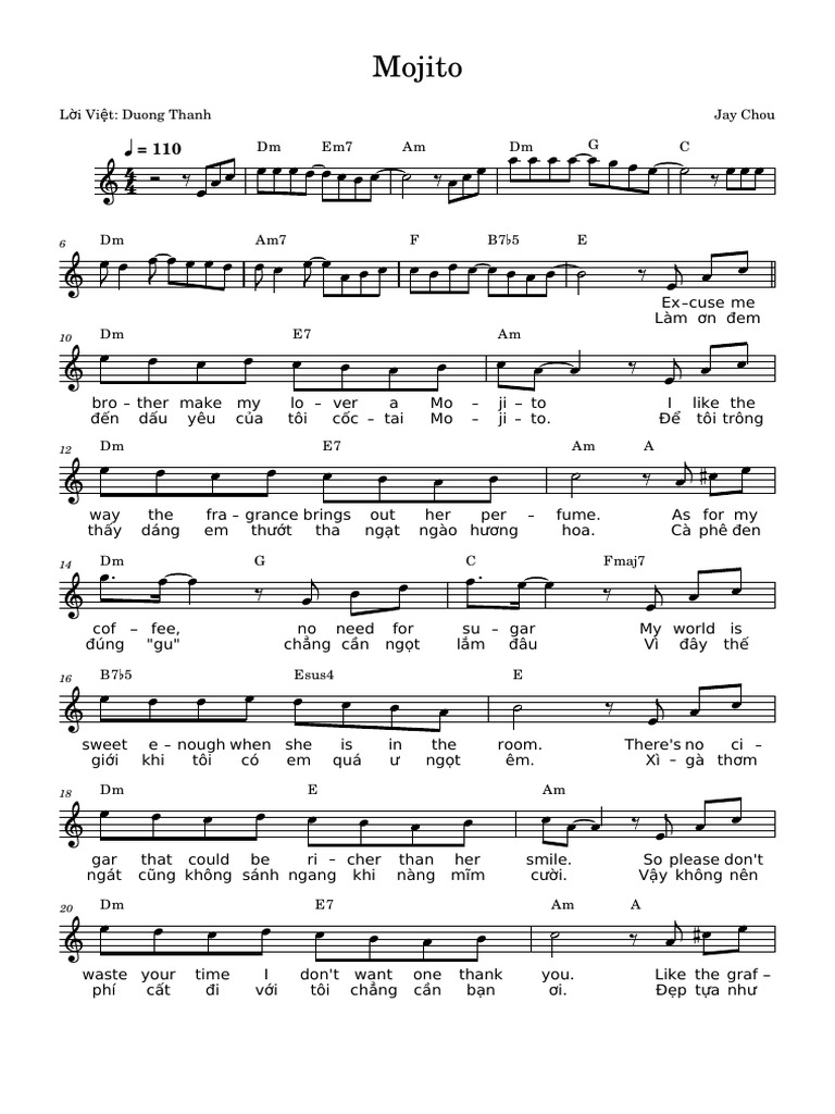 Mojito Jay Chou | PDF