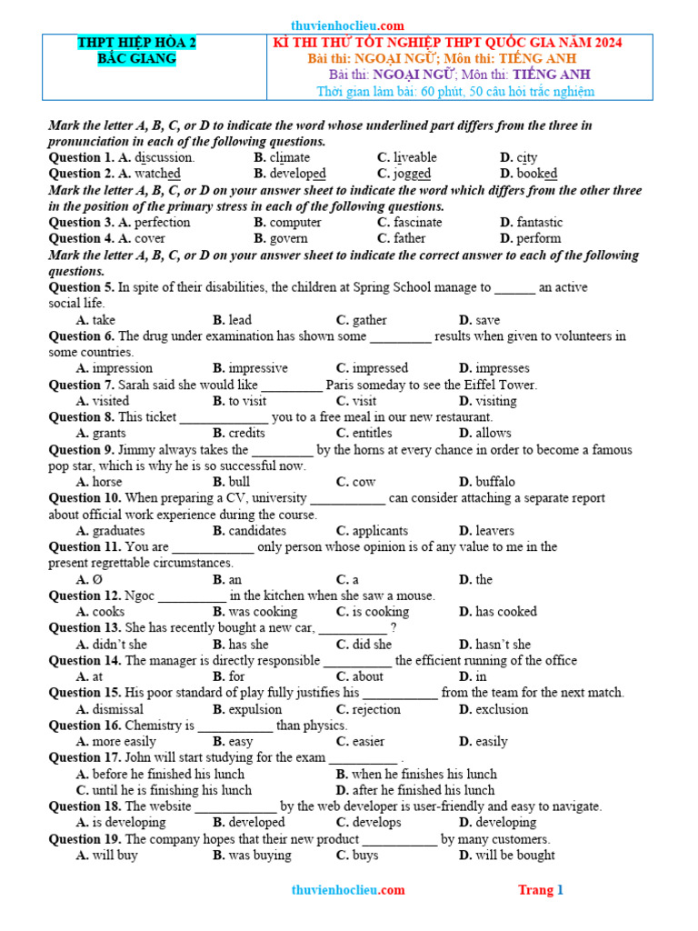 Hiep Hoa-Bac Giang | PDF | Natural Environment