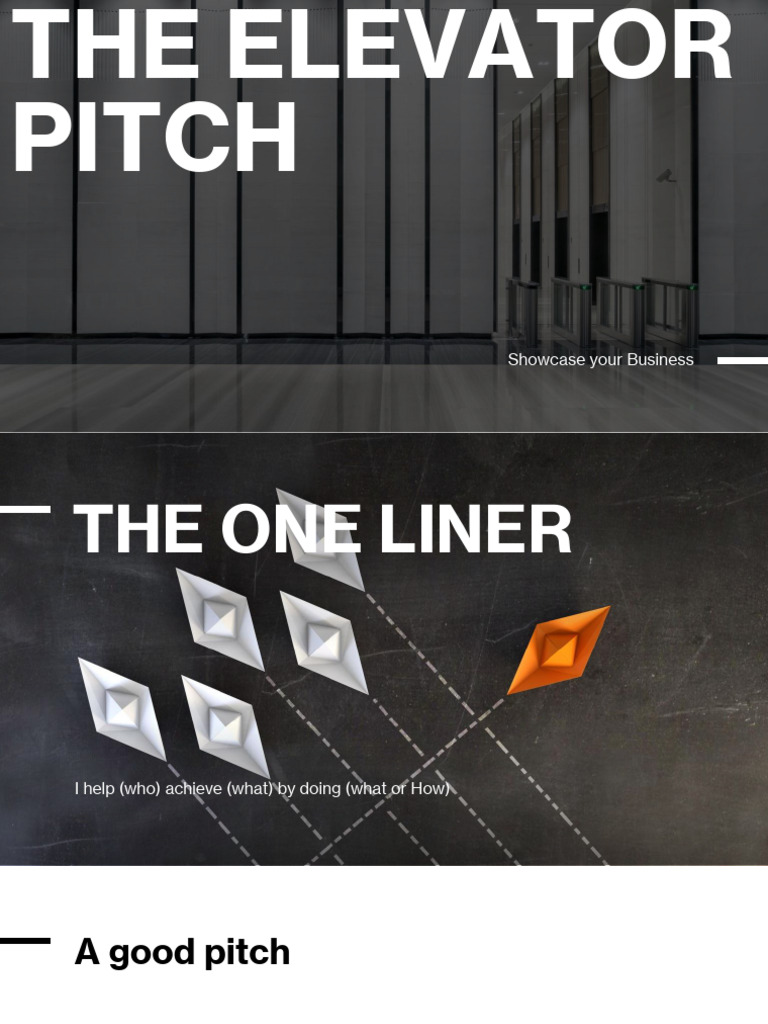 Effective Elevator Pitch Guide | PDF