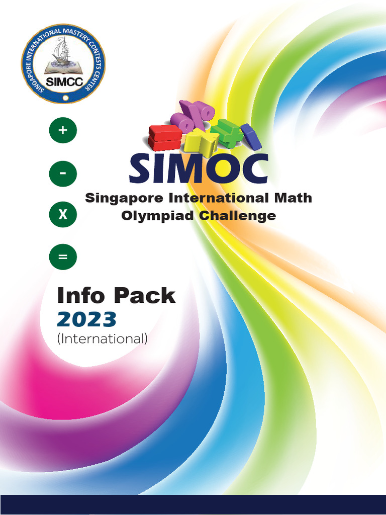 Simoc-2023 Infopack International V15 | PDF | Fee | Mathematics