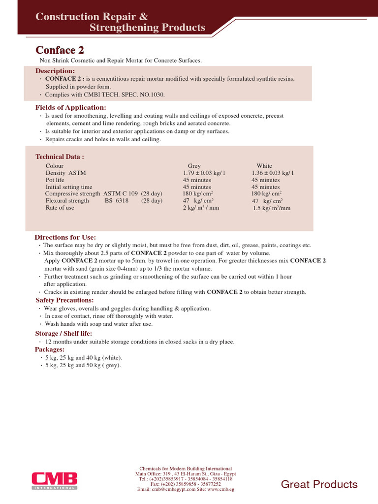 Conface 2 | Download Free PDF | Mortar (Masonry) | Concrete