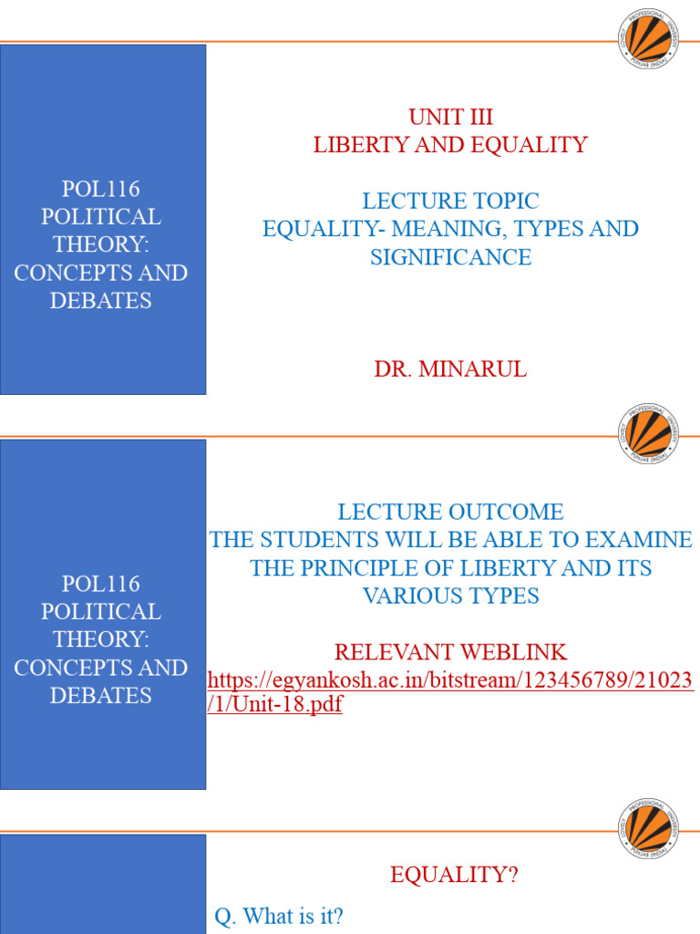 2224 Equality | PDF | Social Equality | Egalitarianism