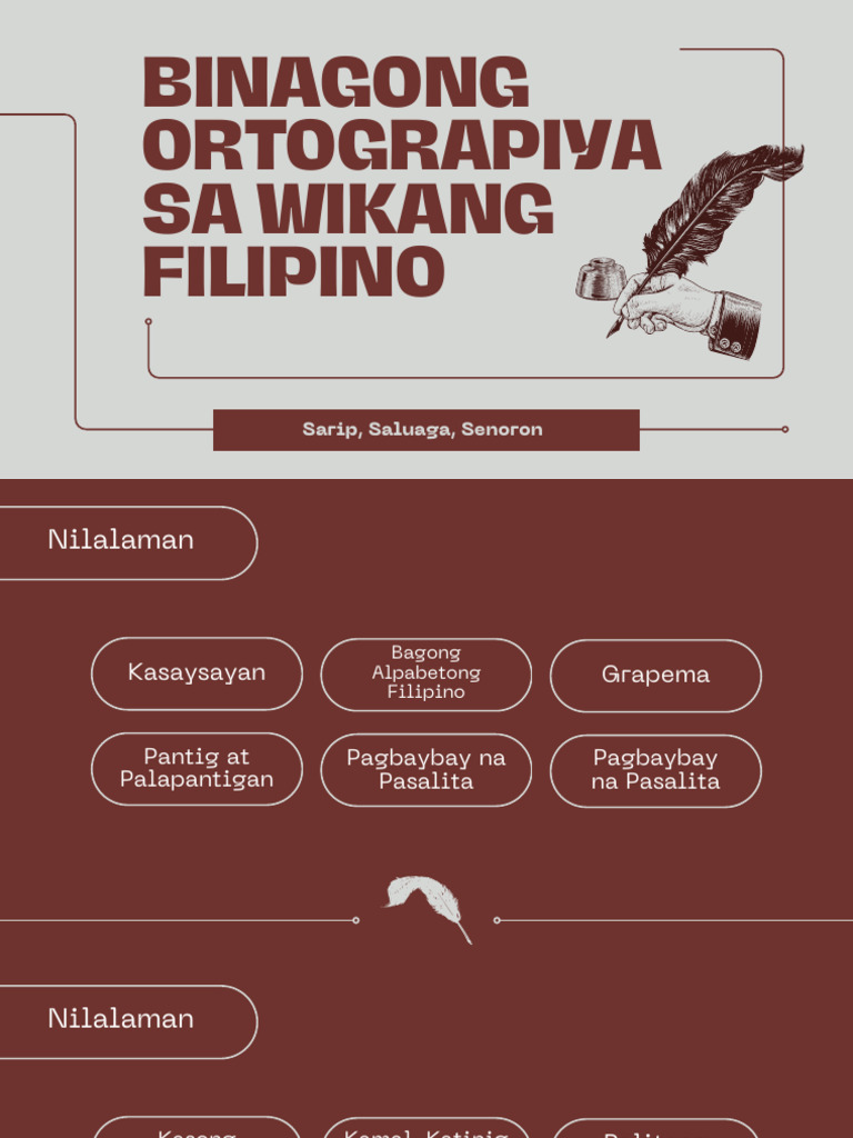Binagong Ortograpiya Sa Wikang Filipino | PDF