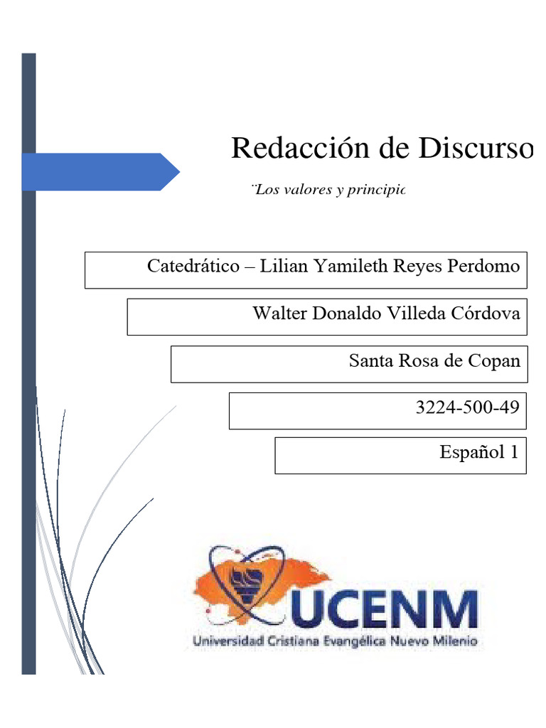 Discurso Los Valores Cultivados en El Seno de La Familia | PDF | Familia | Amor