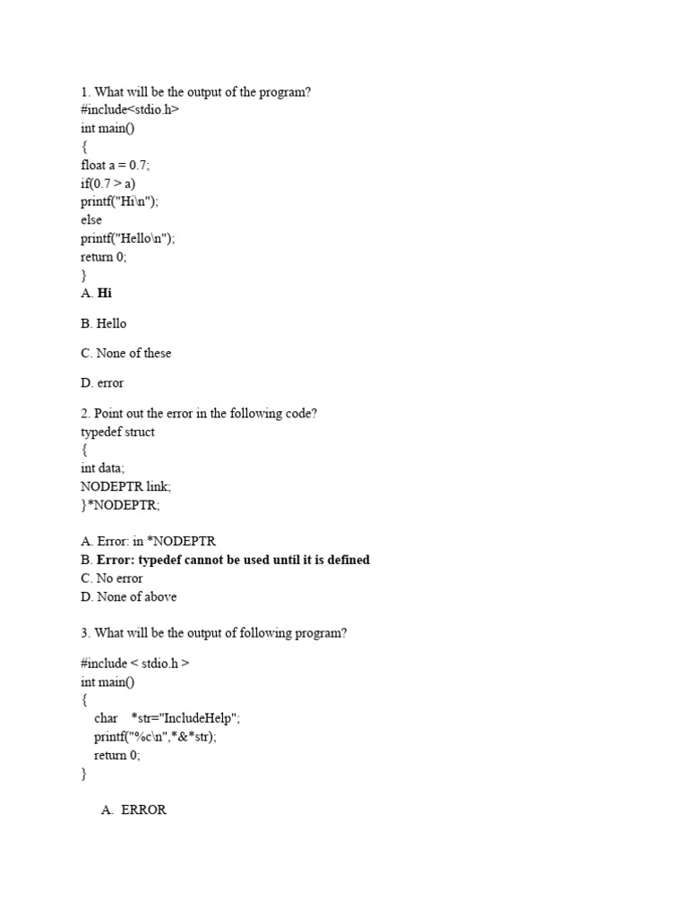 Coding Contest With Answers Pdf Pointer Computer Programming Programming Paradigms 1167