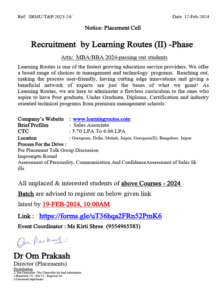 Learning Route | PDF