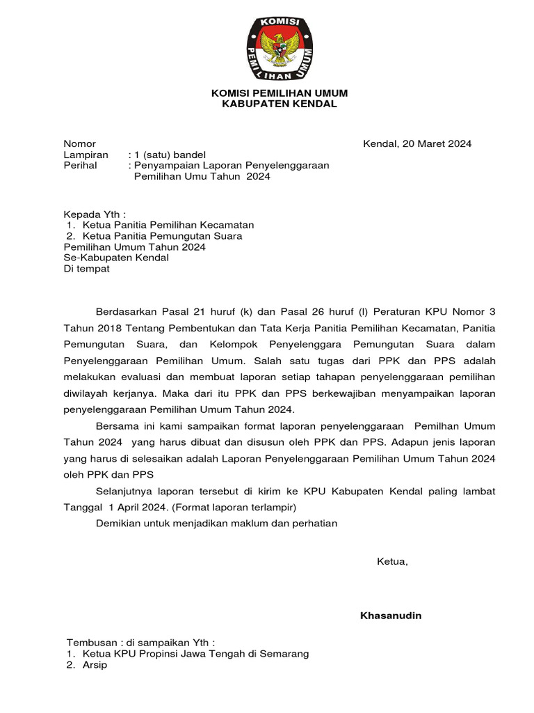 LAPORAN PPK Dan PPS TAHAPAN PEMILU 2024 | PDF | Pengelolaan Keuangan & Uang