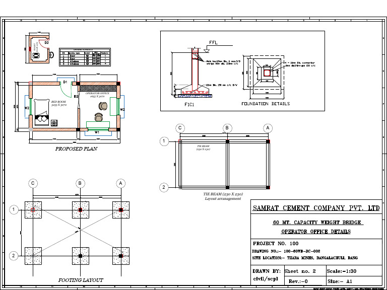 Weighing Bridge Control Room - Model | PDF