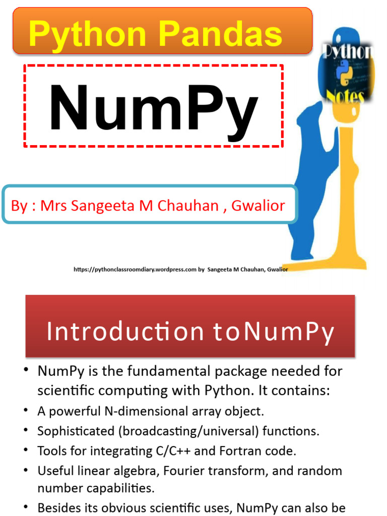 1 Numpy | PDF | Computer Programming | Mathematics