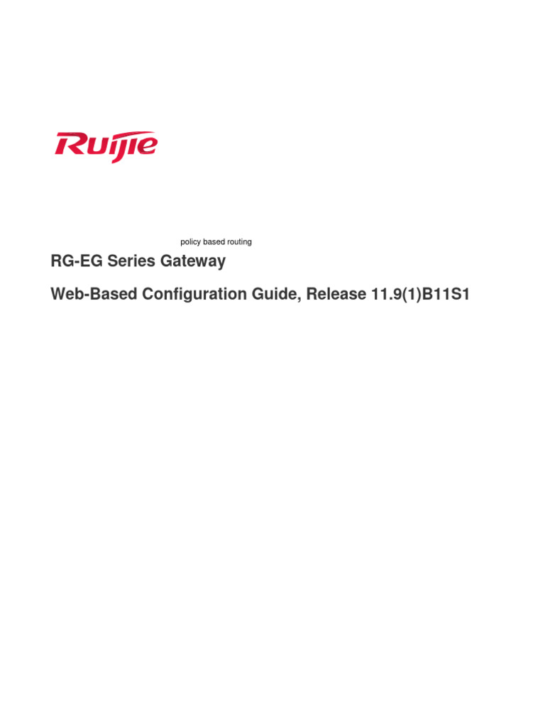 RG-EG Series Gateway Web-Based Configuration Guide, Release 11.9 (1 ...