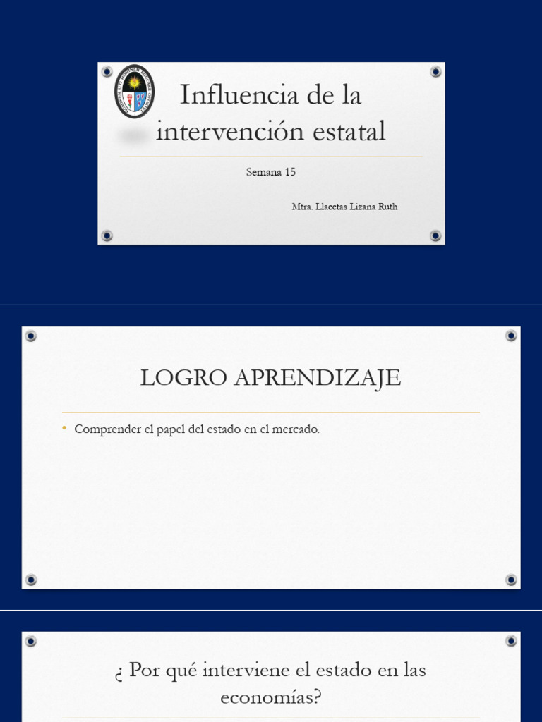 Semana 15 Influencia de La Intervención Estatal A1 A6 A7 | PDF ...