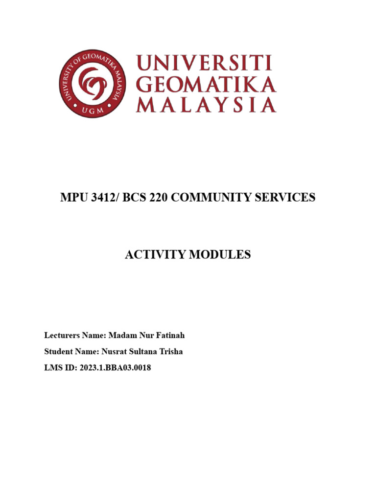 Template Activity Modules | PDF | Communication | Cognitive Science