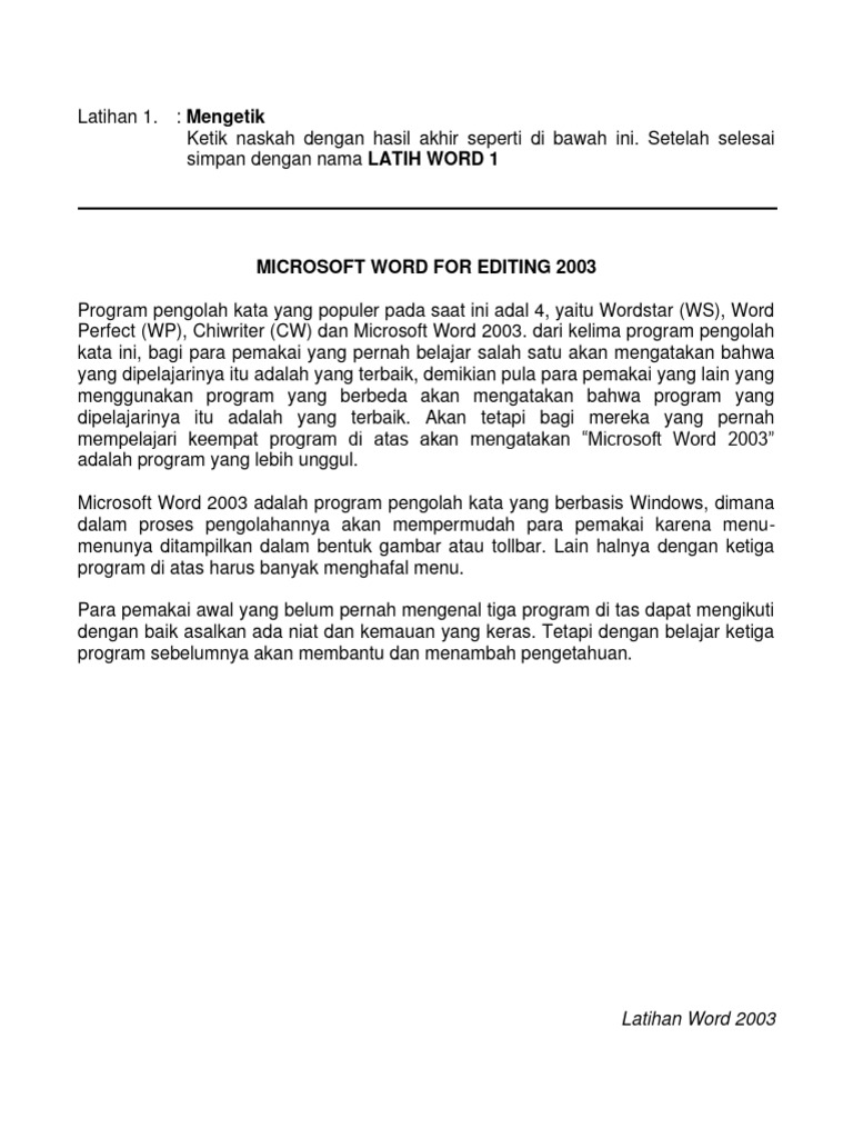 Latihan Excel - 1 | PDF