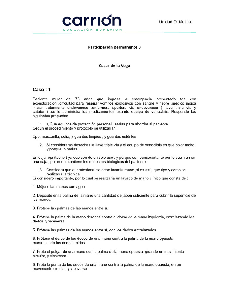 Participacion - 3 Shey | PDF | Mano | Lavado de manos