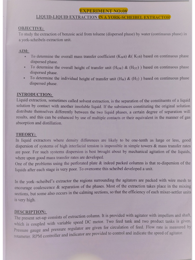 liquid liquid extraction | PDF