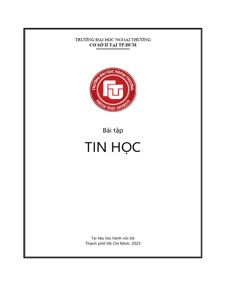 Bai Tap Tin Hoc GK | PDF