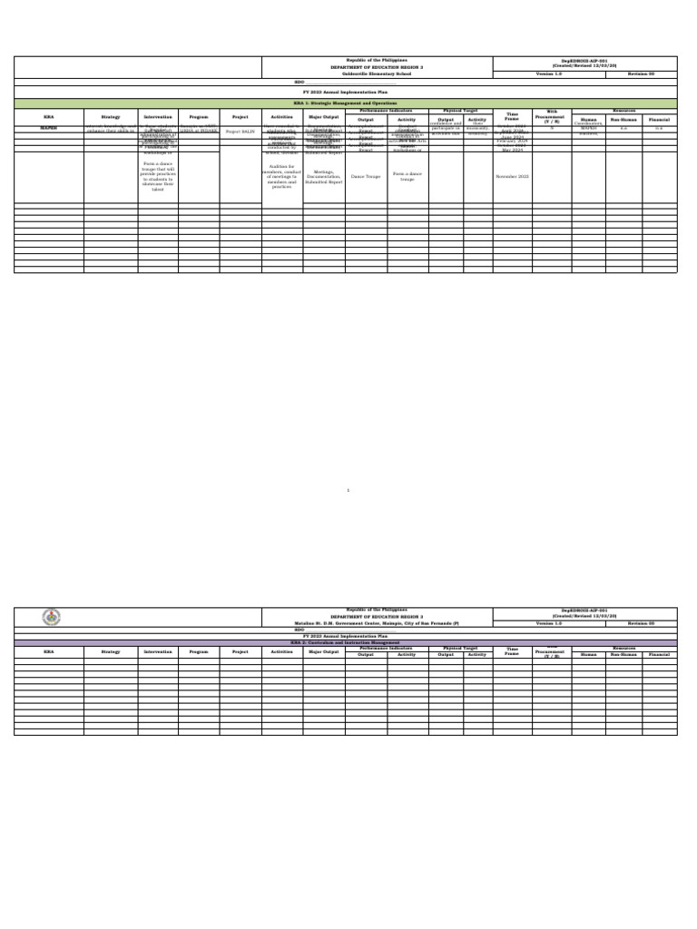 MAPEH-AIP-2023-2024-Template-1 | PDF