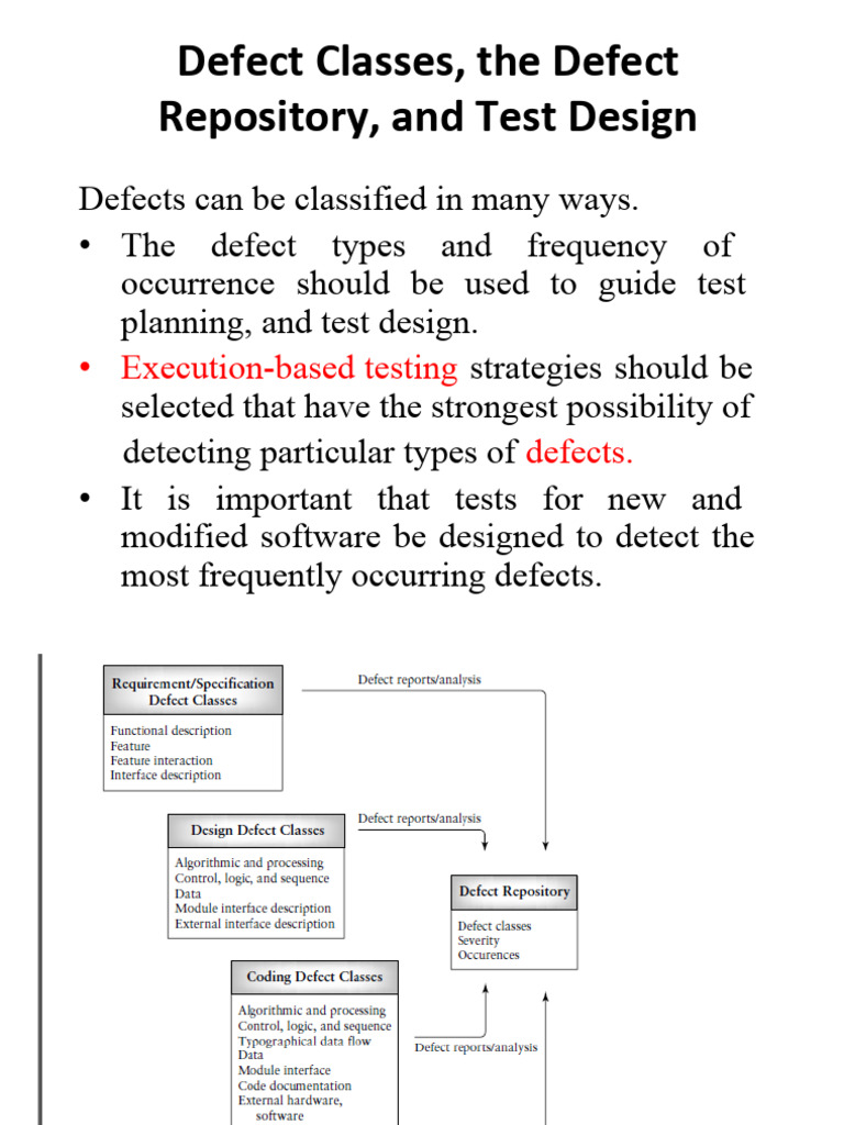 Defect Classes The Defect Repository and | PDF | Computer Programming ...