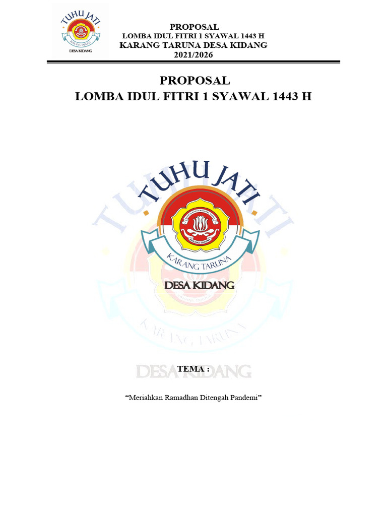 PROPOSAL-IDUL-FITRI - 1 Fixxxx | PDF