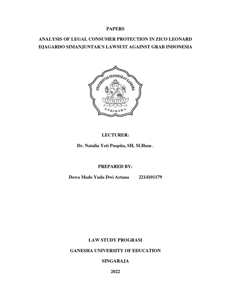 Final Exam Ils Dewa Made Yuda Dwi Artana 2214101179 Pdf Crimes Crime And Violence 