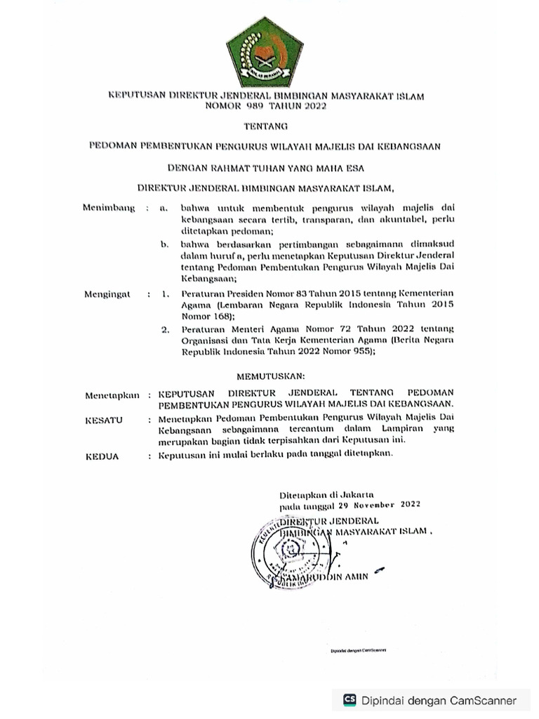 Pedoman Pembentukan MDK Tahun 2023 | PDF