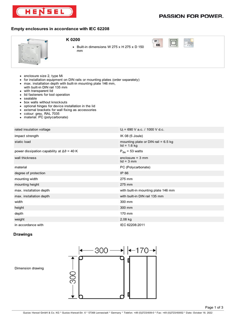 Hensel - Electric (1) - 221018 - 142810 | PDF | Electrical Resistance ...
