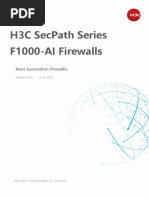 H3C SecPath Series F1000-AI Firewall DataSheet | PDF | Denial Of ...