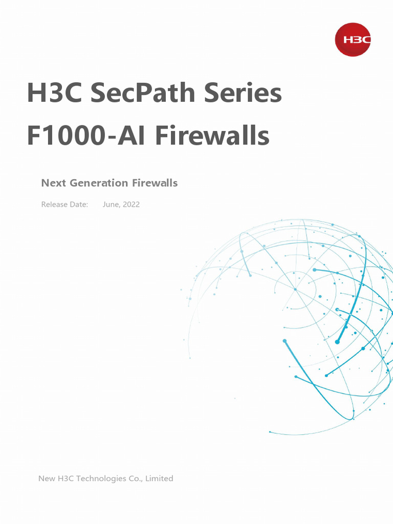 H3C SecPath Series F1000-AI Firewall Data Sheet | PDF | Denial Of Service Attack | Firewall ...