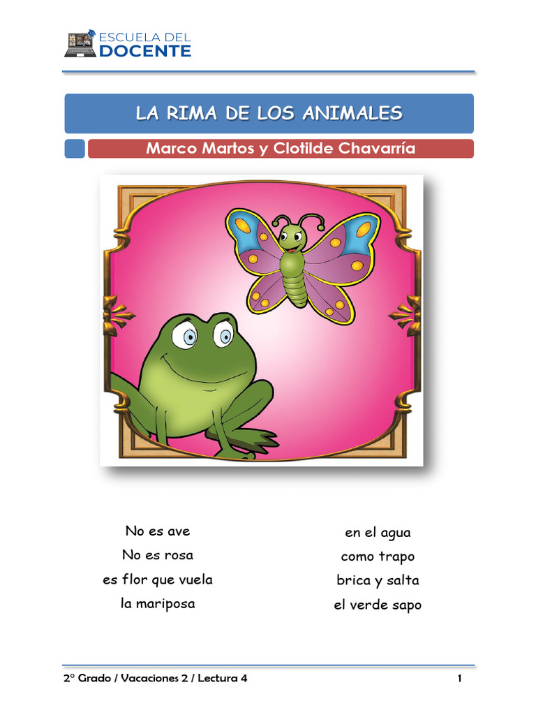 La Rima de Los Animales | PDF