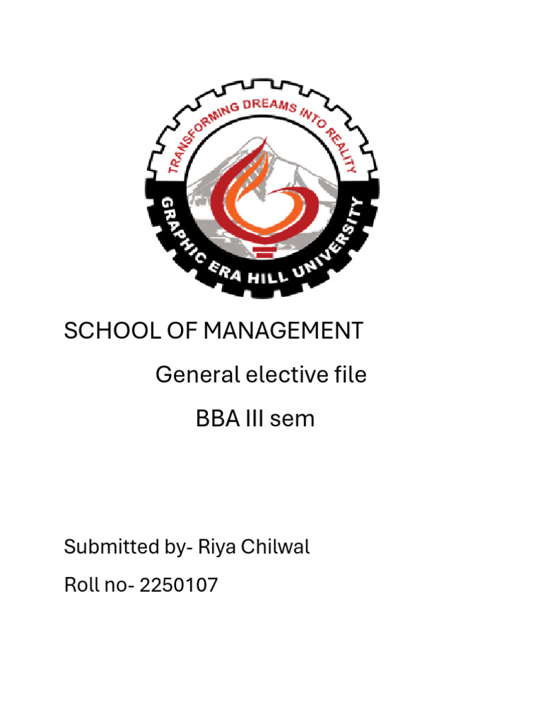 General Elective File | PDF | Mental Health | Disability