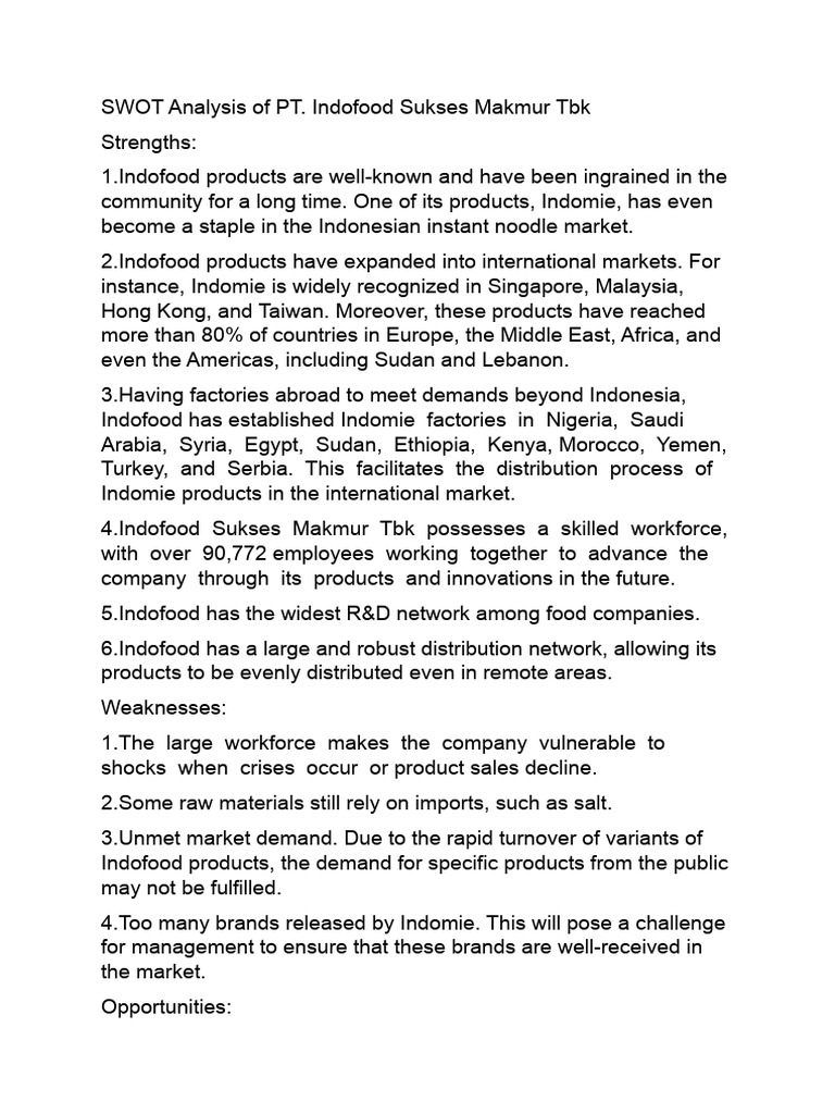 SWOT Analysis | Download Free PDF | Economies | Business