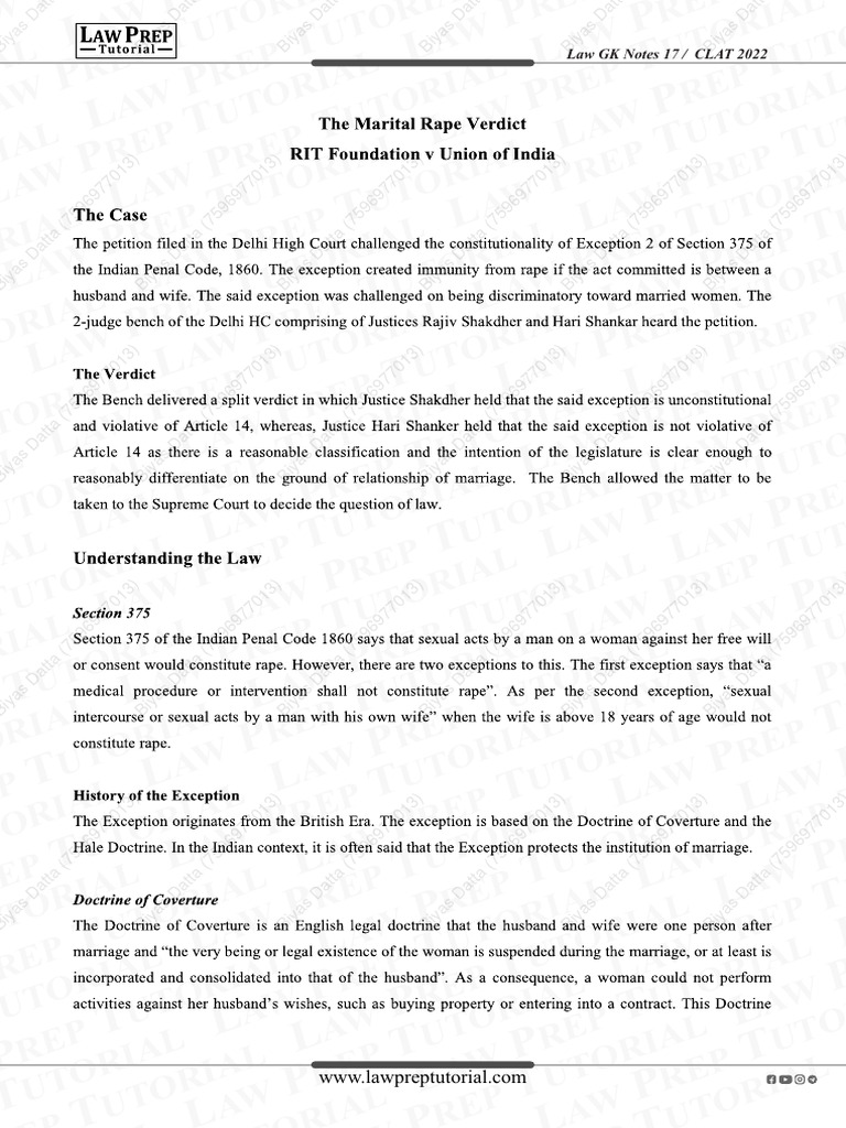 Legal GK Notes - 17-1654595760 | PDF