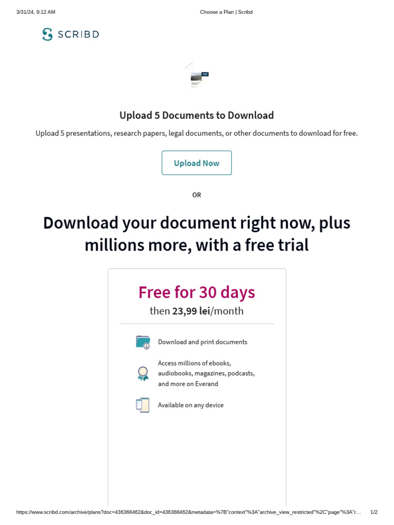 1 | PDF | Scribd | Services (Economics)