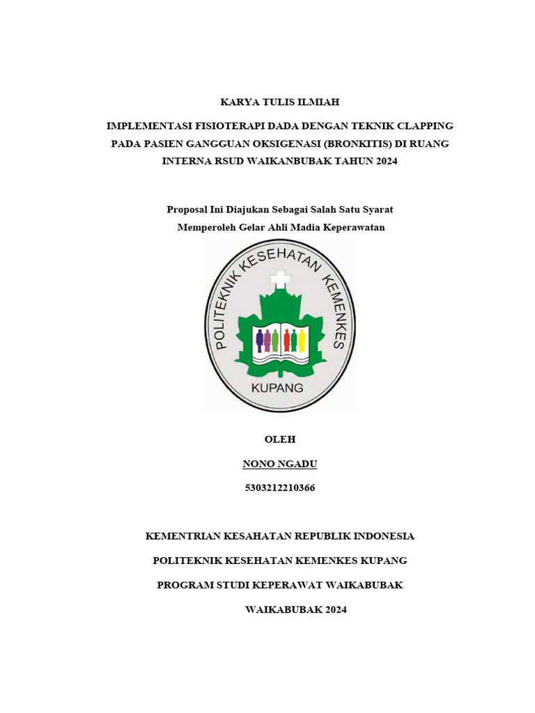 Fisioterapi Dada Clapping untuk Bronkitis | PDF