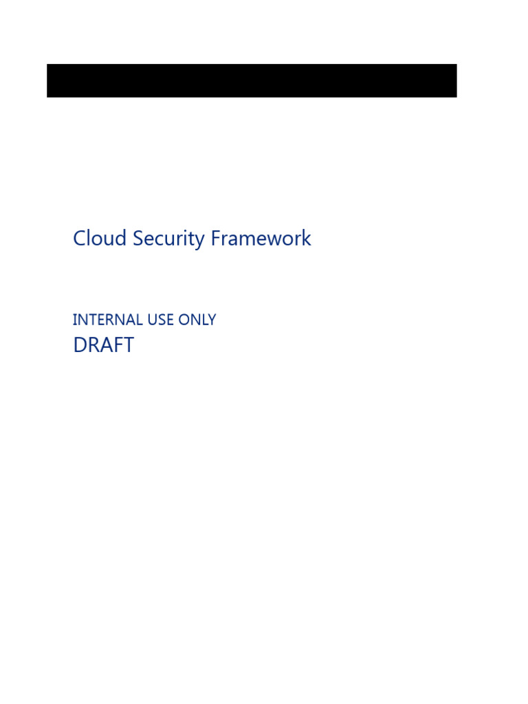 Cloud Security Assessment Framework Pdf Information Security