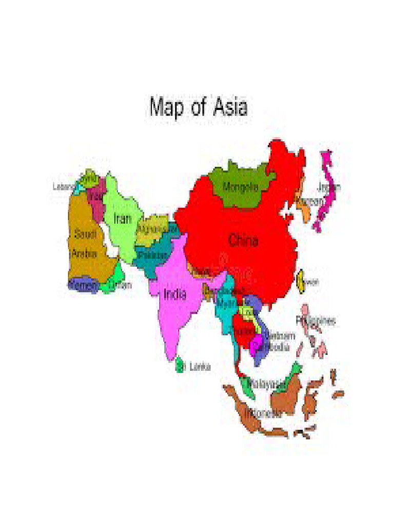 Mapa Sa Asya | PDF