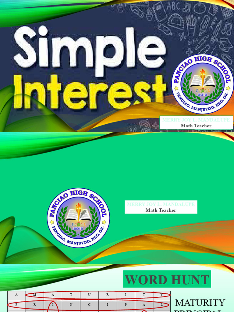 Simple Interest | PDF | Interest | Interest Rates