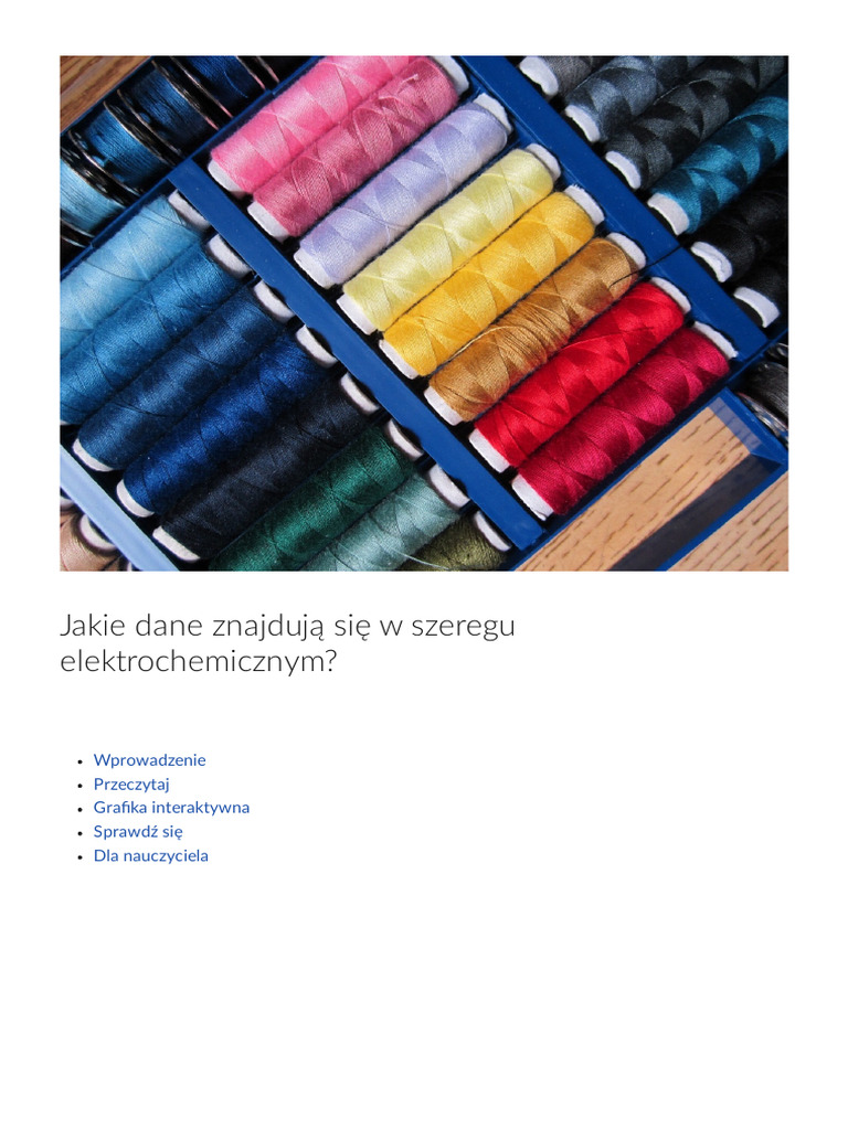 Jakie_dane_znajduja_sie_w_szeregu_elektrochemicznym | PDF Jakie_dane_znajduja_sie_w_szeregu_elektrochemicznym | PDF
