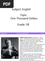 One Thousand Dollars | PDF | O. Henry