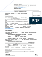 Biodata Form Student | PDF
