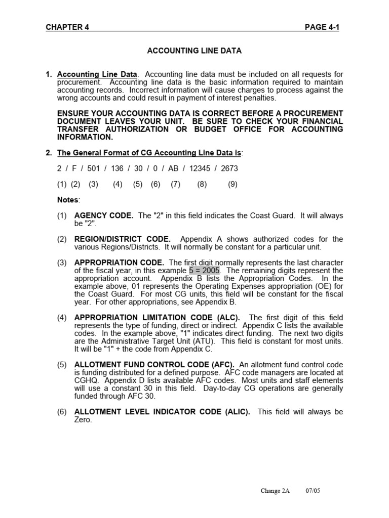 Accounting Line Data | PDF | Procurement | Accounting