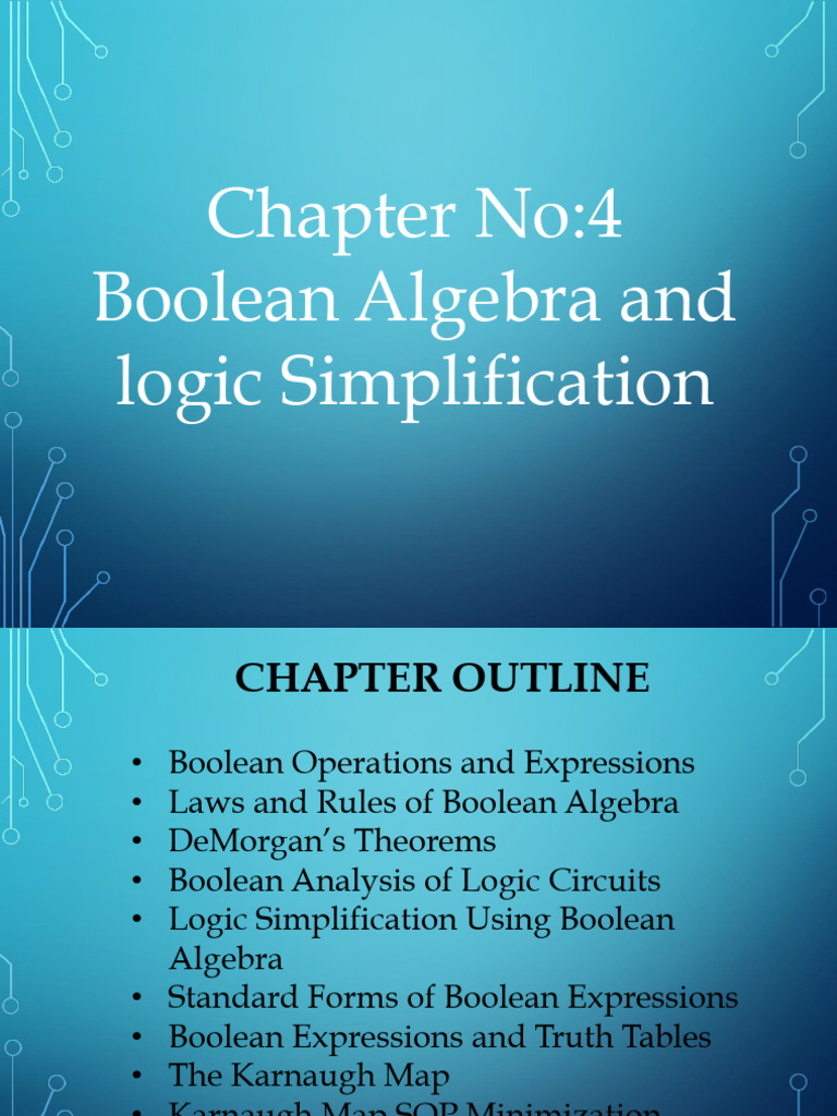 Chap 4 | PDF | Boolean Algebra | Teaching Mathematics